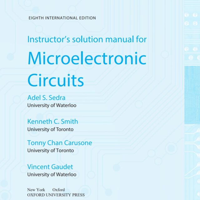Microelectronic Circuits (8th Edition) - Sedra/Smith - eBook