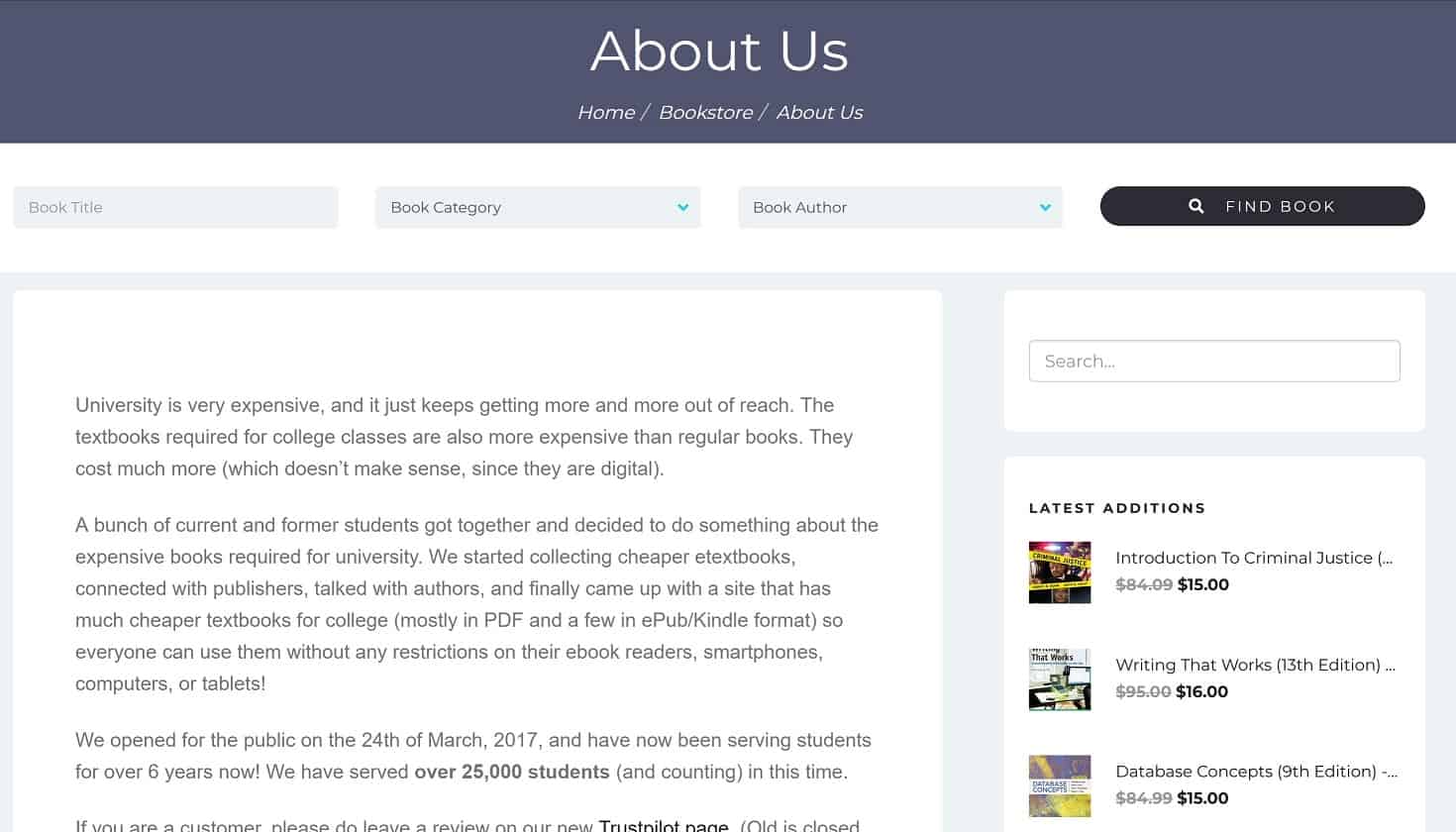 About Us - Textbooks.DaD